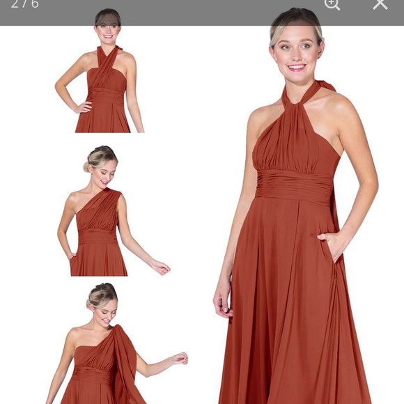 Azazie | Dresses | Azazie Chandelle Dress In Rust Size A4 Nwt | Poshmark